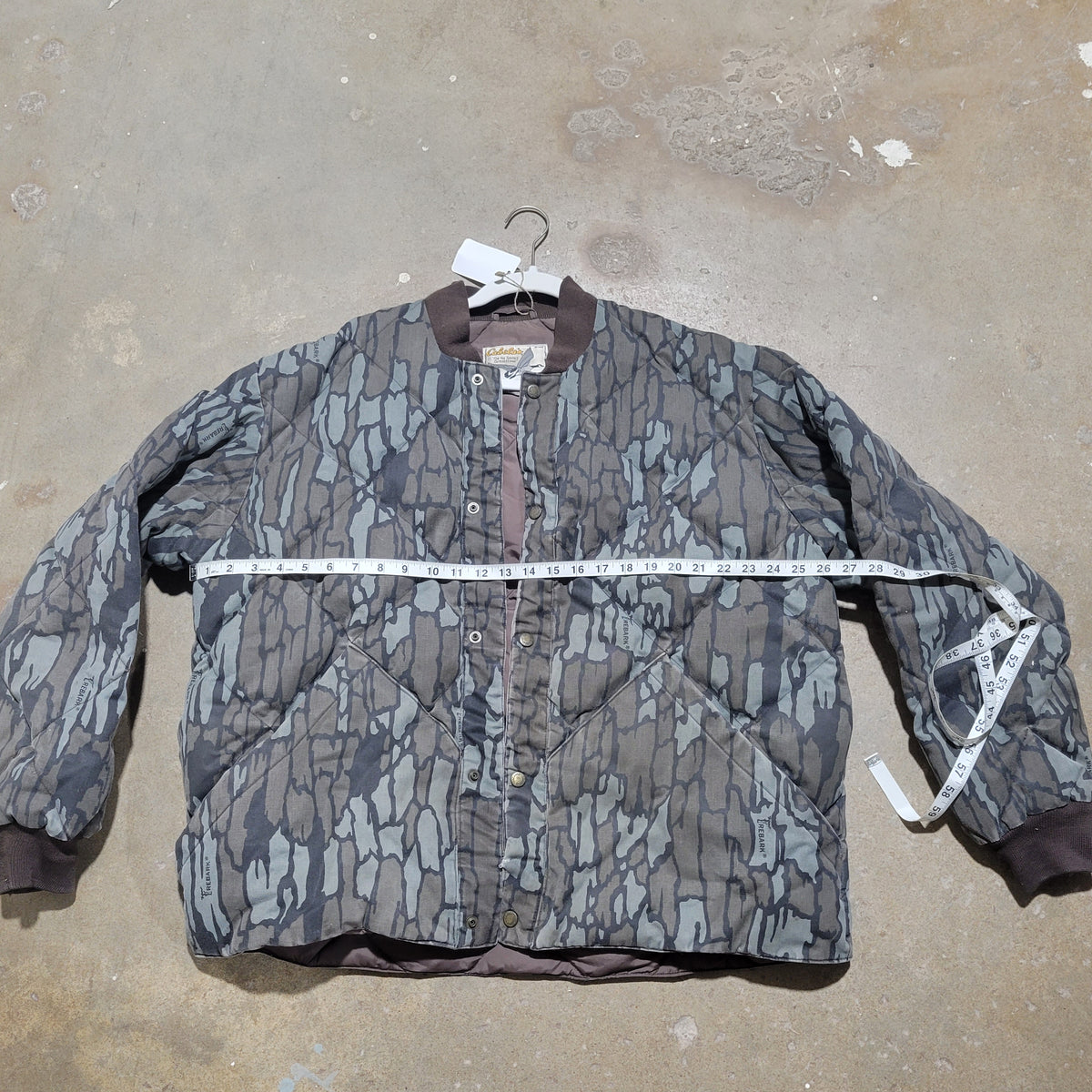 80's Cabela's Northern Flight Goose Down Quilted Trebark Jacket (XL ...