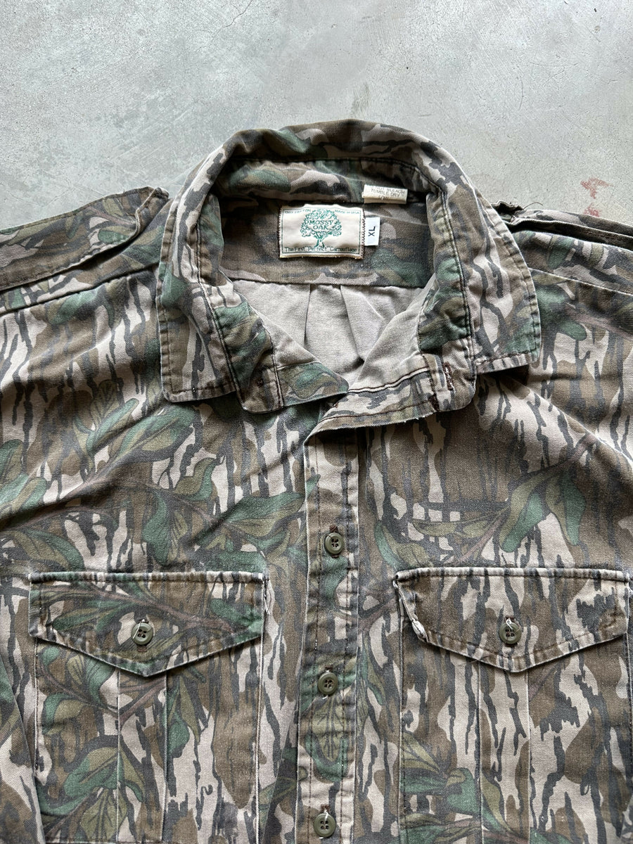 Vintage Mossy Oak GreenLeaf Camo Button Up (XL) – Camoretro