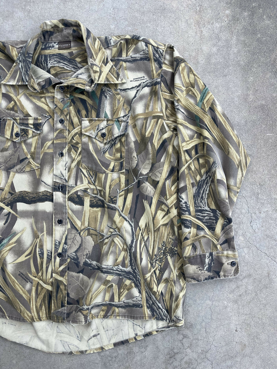 Vintage Classics Realtree Advantage Wetlands Camo Buttonup (L) – Camoretro