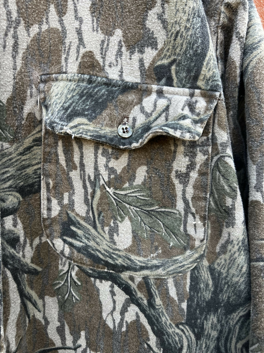 Vintage mossy oak tree stand Camo button up – Camoretro