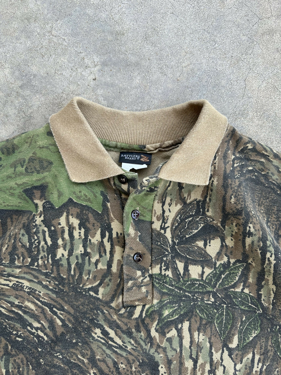 Vintage Rattlers Brand Realtree Camo Polo (M) – Camoretro