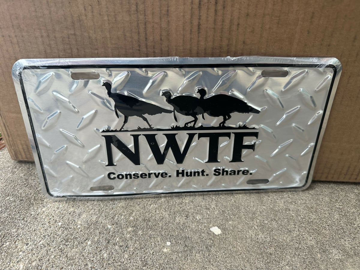 NWTF OG LOGO LICENSE PLATE – Camoretro