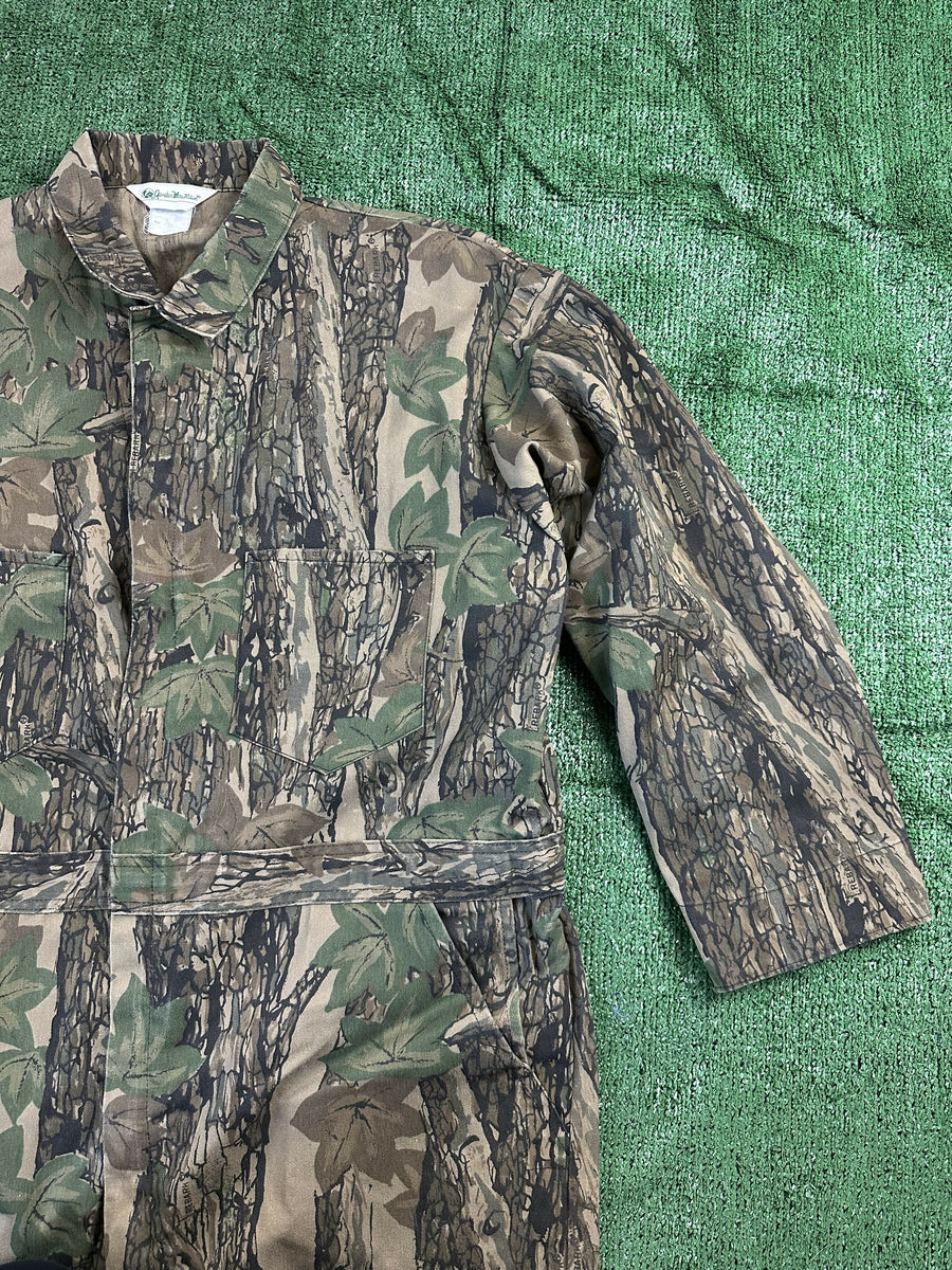 Gander Mountain Trebark Green Leaf Camo coveralls XL Reg – Camoretro