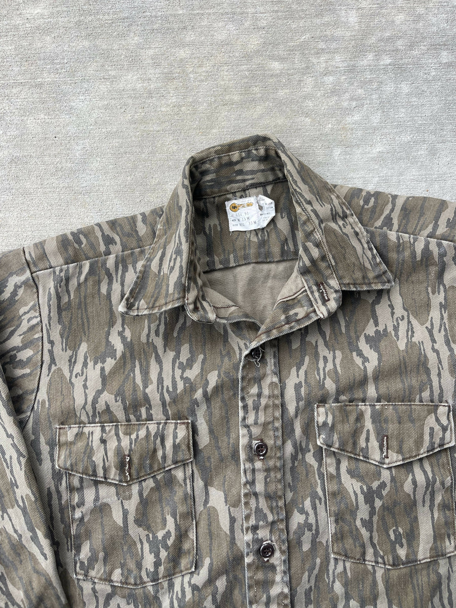 90’s Original Key Mossy Oak Bottomland Button Down Shirt (M) 🇺🇸 – Camoretro