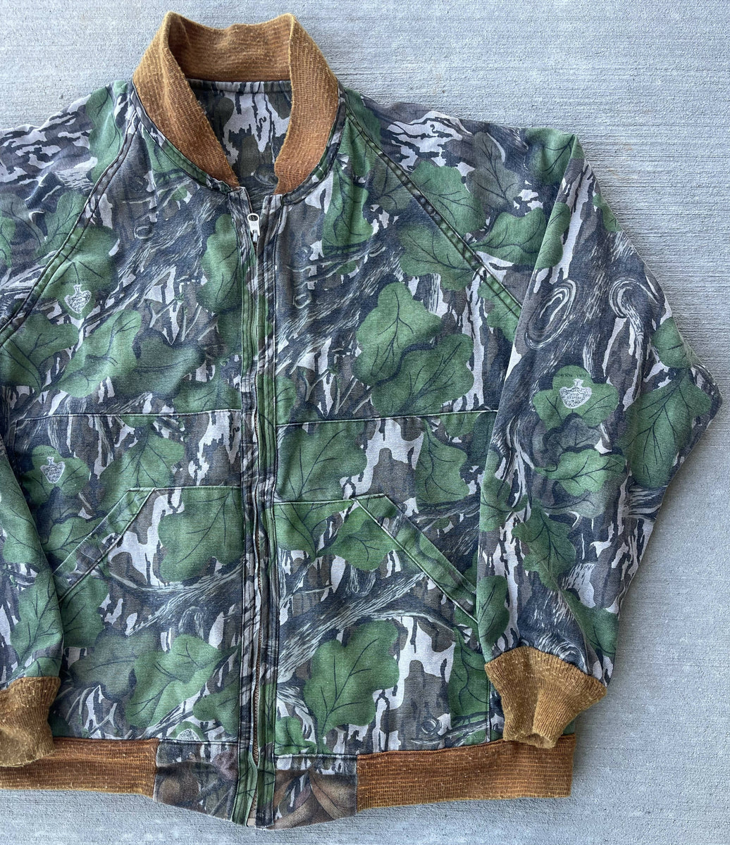 Mossy Oak Full Foliage/Fall Foliage Reversible Bomber Jacket (XL ...