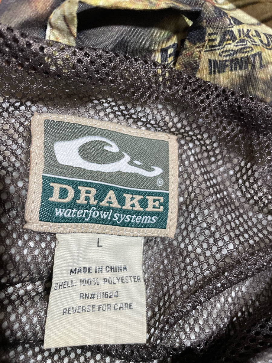 Drake Mossy Oak Break Up Infinity Rain Jacket (L) – Camoretro