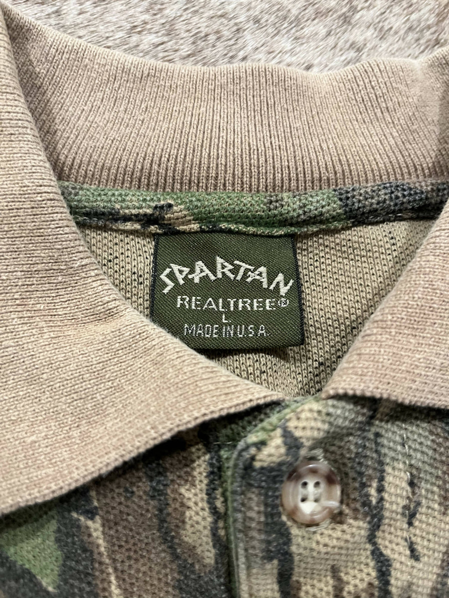 Vintage Spartan Realtree Camo Polo Size L – Camoretro
