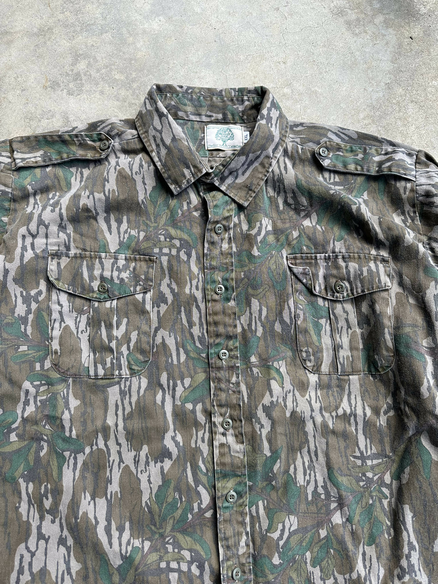 Vintage Mossy Oak Green Leaf Camo Button Up (XXL) – Camoretro