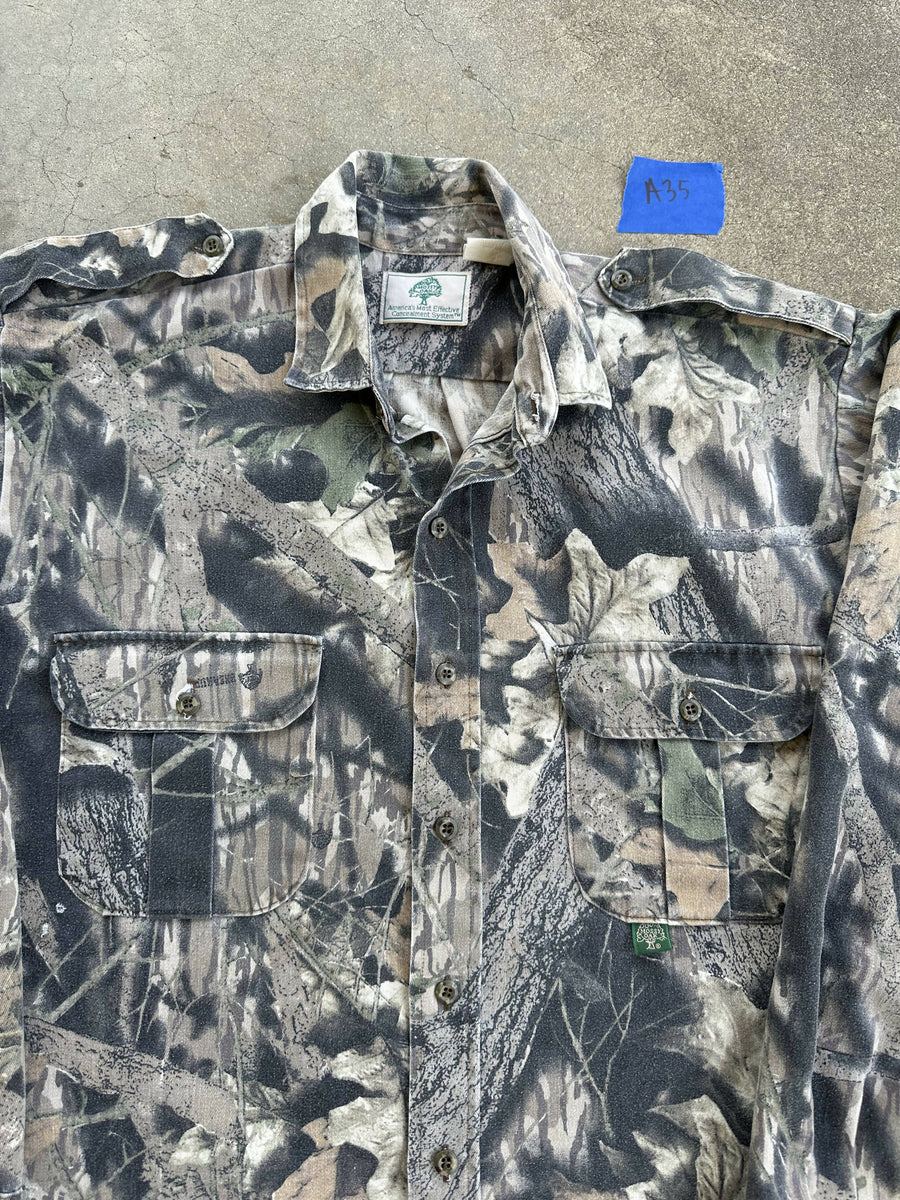 Vintage Mossy Oak Gen 1 Break Up Camo Button Up (XL) – Camoretro