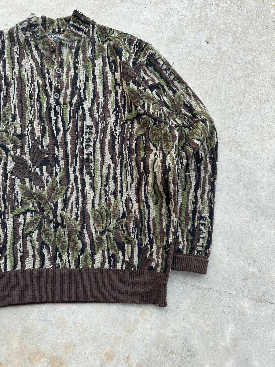 Vintage Rattlers Brand Realtree Camo Knit Sweater (XL) ?? – Camoretro
