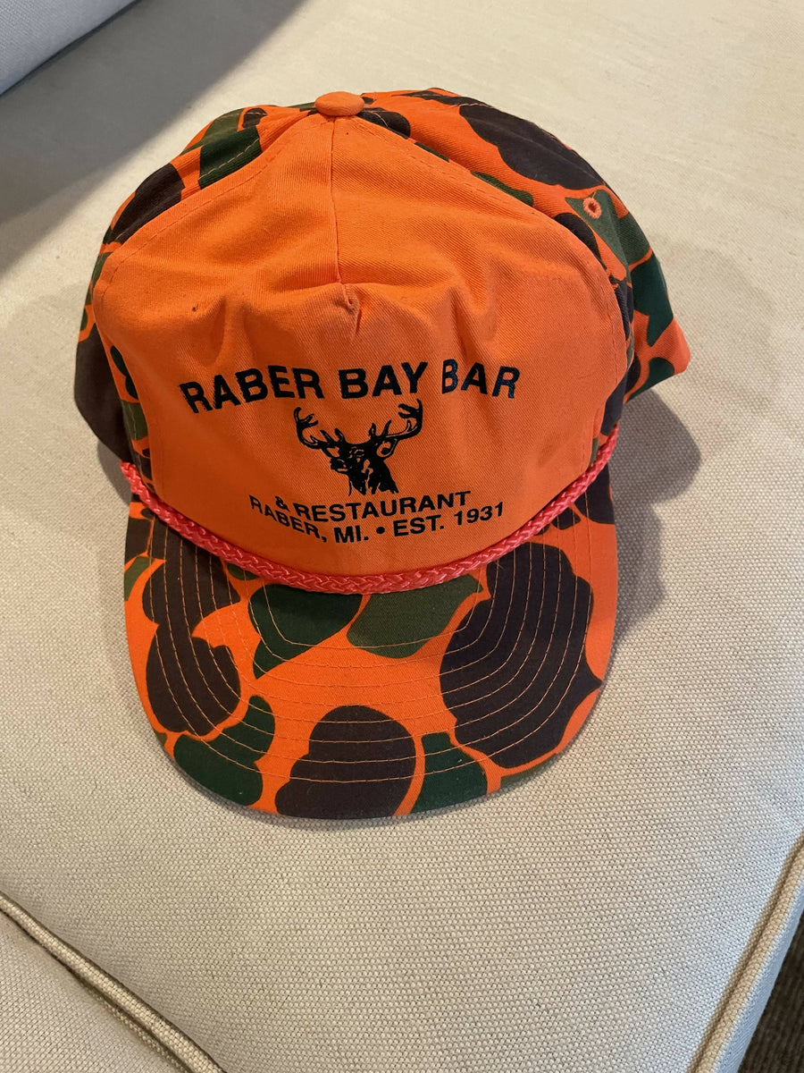 Raber Bay Bar Orange Camo Hat – Camoretro